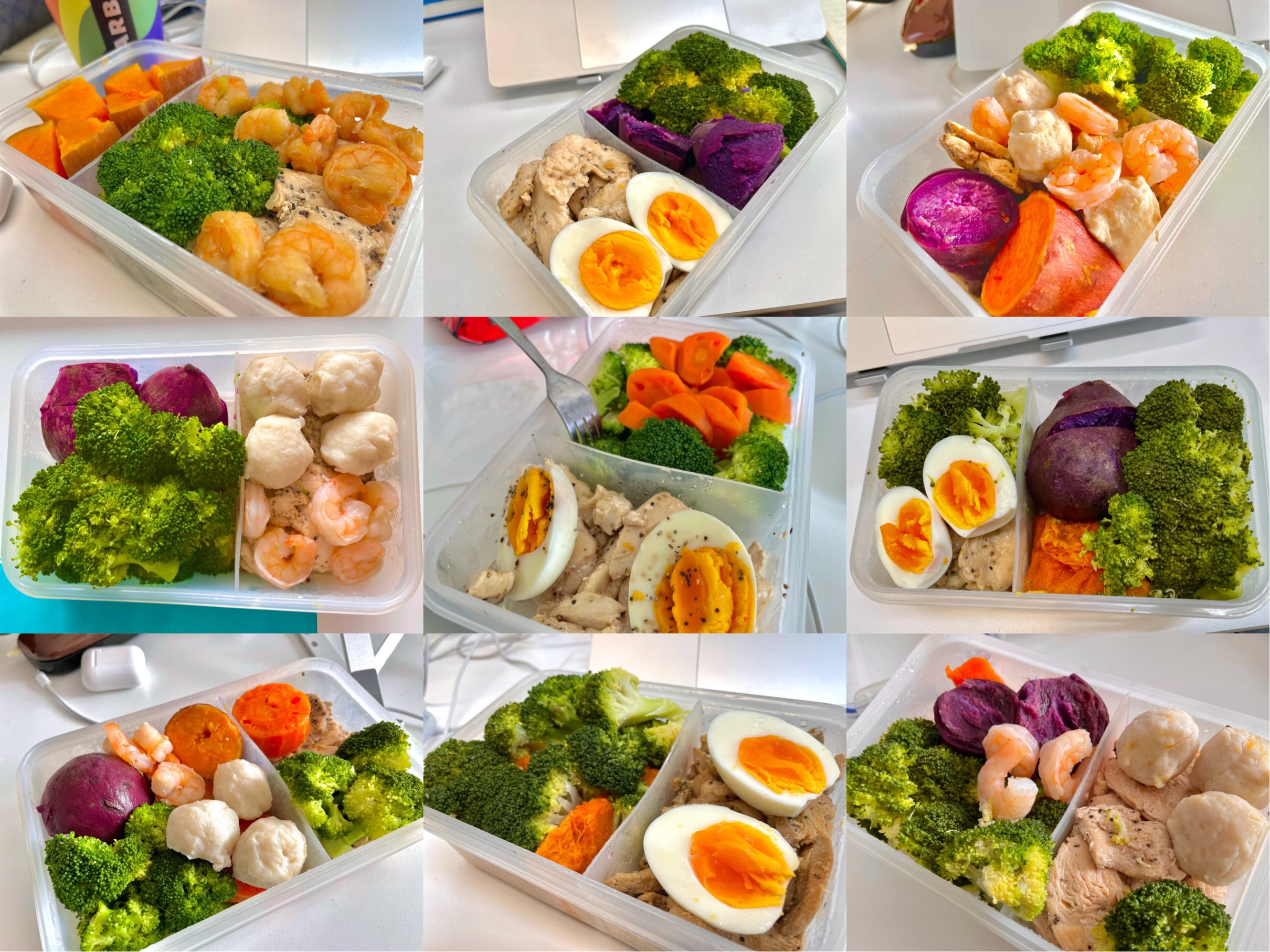 my healthy diet🍴 🥦🍤🍗-