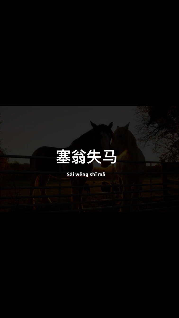 塞翁失马 The old man lost his horse-Beijing
